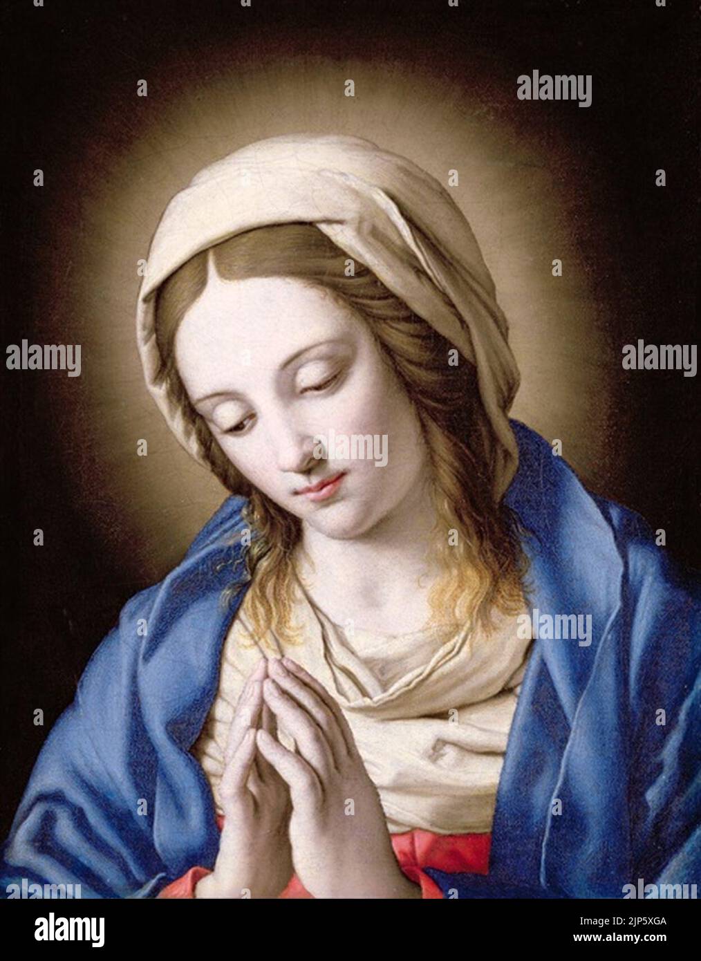 The Madonna Praying Stock Photo - Alamy