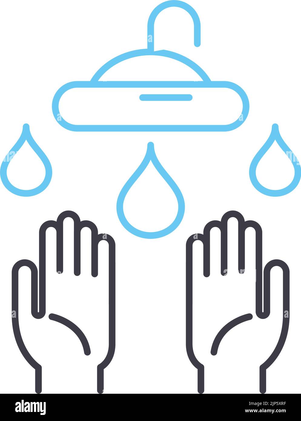 Hand care icon outline Cut Out Stock Images & Pictures - Alamy