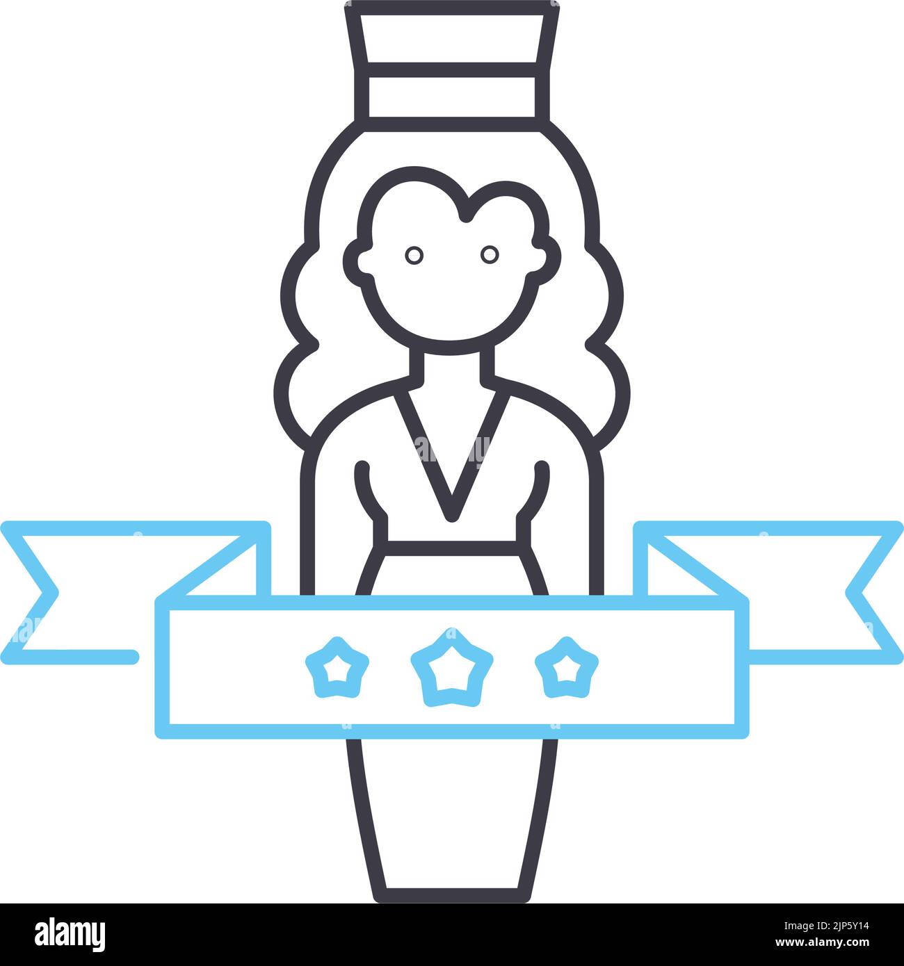 custom trip line icon, outline symbol, vector illustration, concept ...