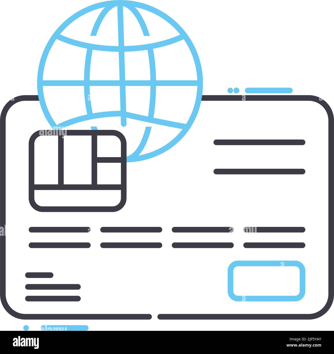 debit card line icon, outline symbol, vector illustration, concept sign ... debit card line icon, outline symbol, vector illustration, concept sign ...