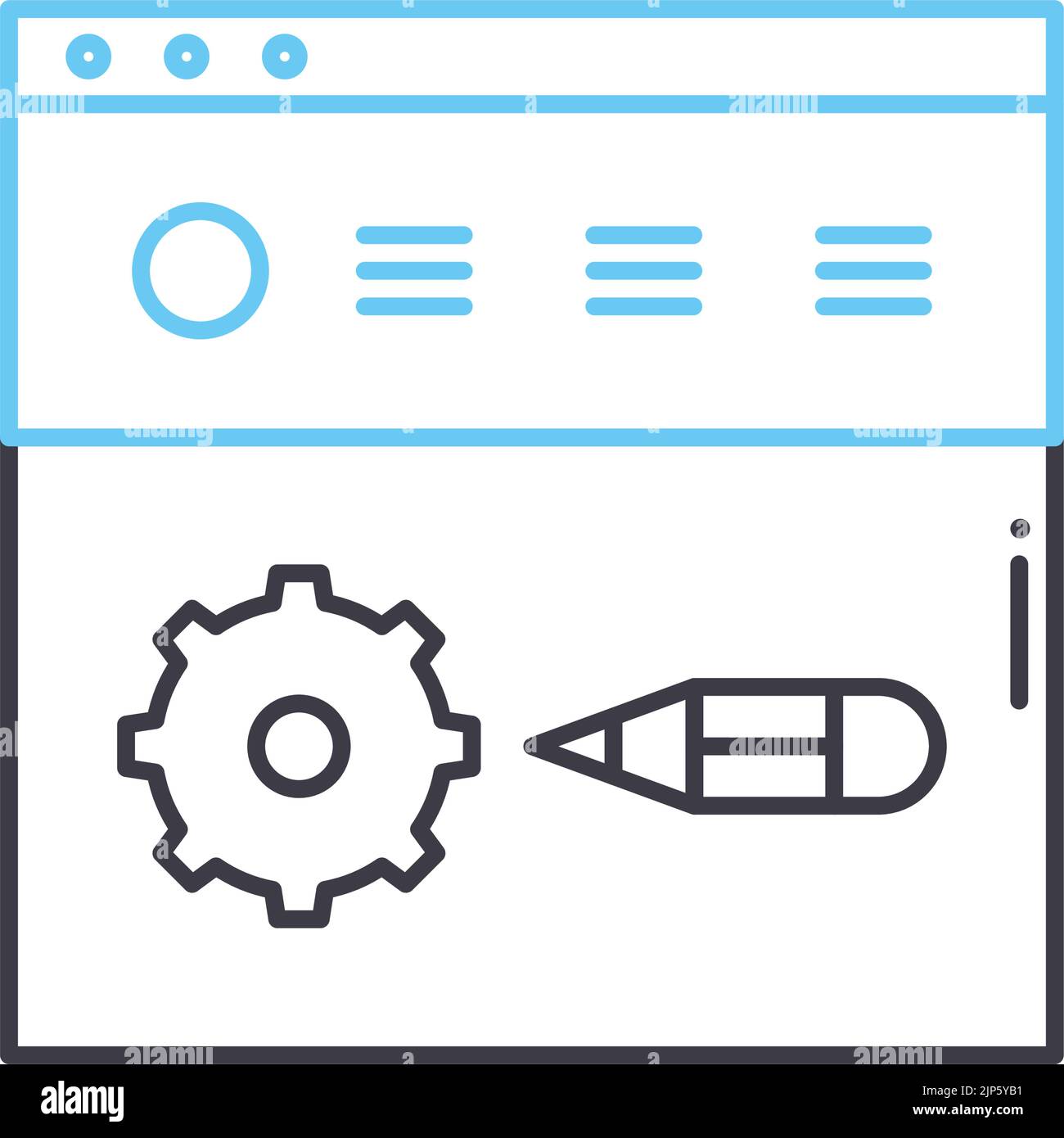 development solutions line icon, outline symbol, vector illustration ...