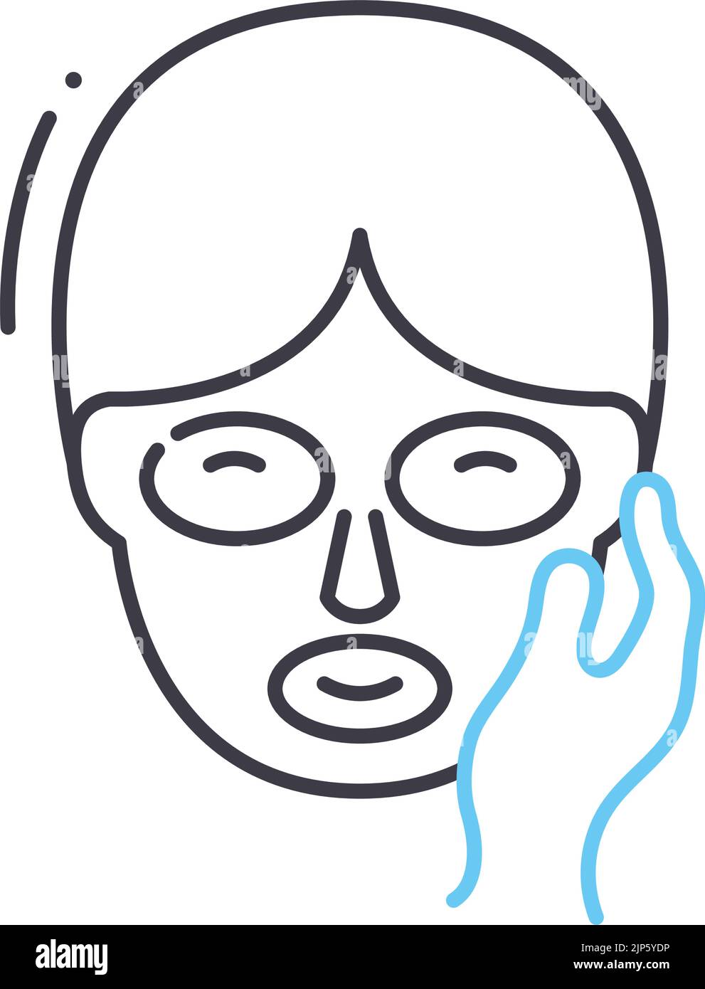 Facial hair illustration outline hi-res stock photography and images ...