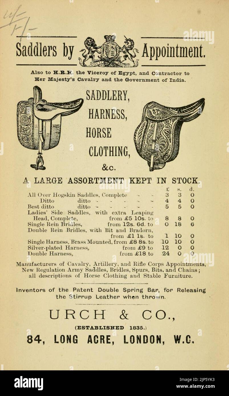 The management and treatment of the horse in the stable, field, and on ...