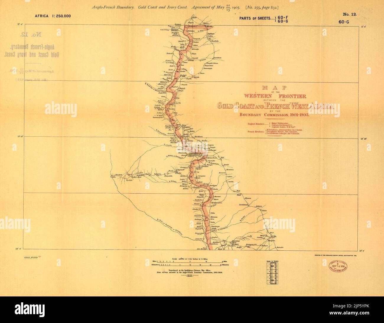 The map of Africa by treaty Stock Photo - Alamy
