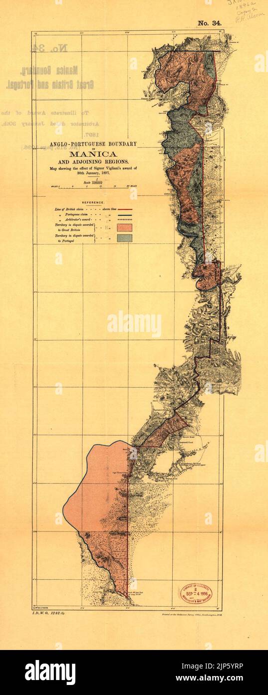 The map of Africa by treaty Stock Photo - Alamy