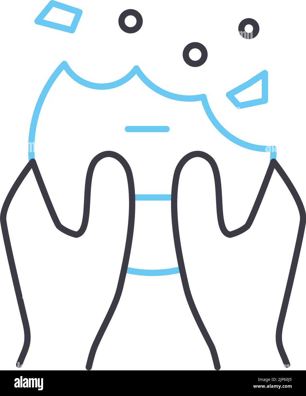 delicious line icon, outline symbol, vector illustration, concept sign ...