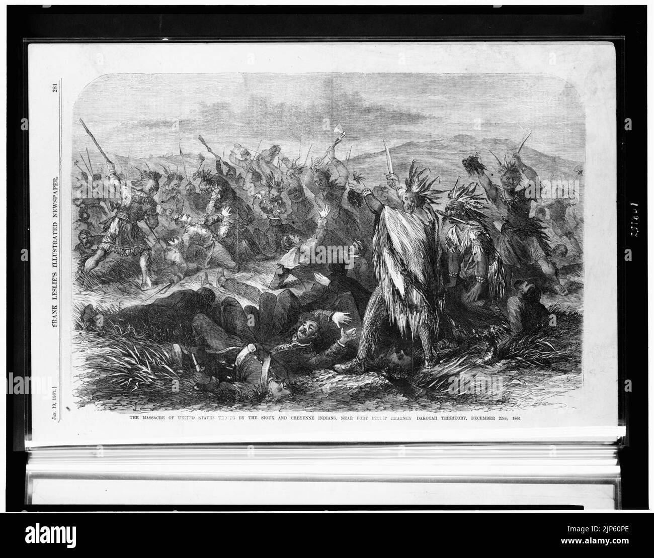 The Massacre of United States troops by the Sioux and Cheyenne Indians ...