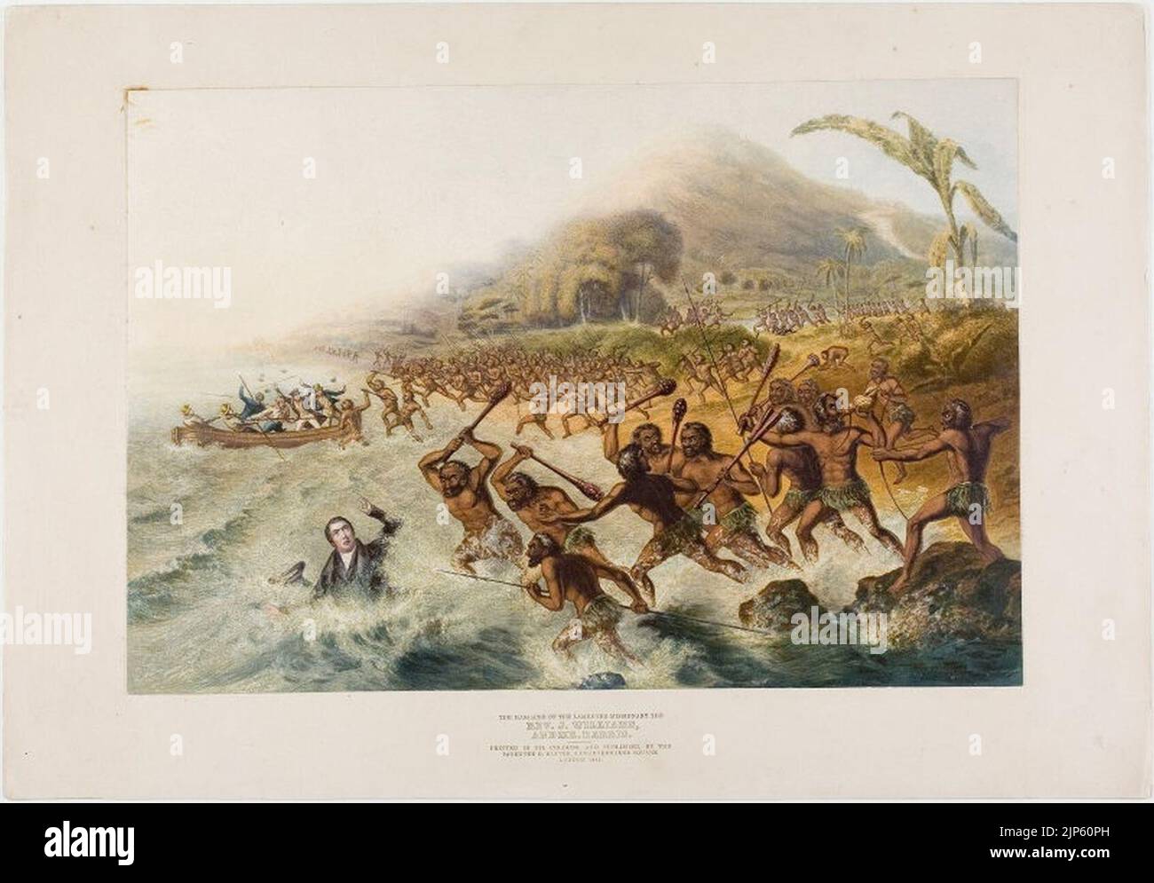 The Massacre of the Lamented Missionary, The Rev. J. Williams and Mr ...