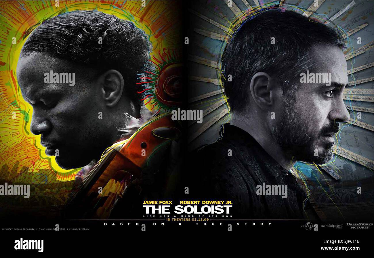 JAMIE FOXX, ROBERT DOWNEY JR., THE SOLOIST, 2009 Stock Photo - Alamy
