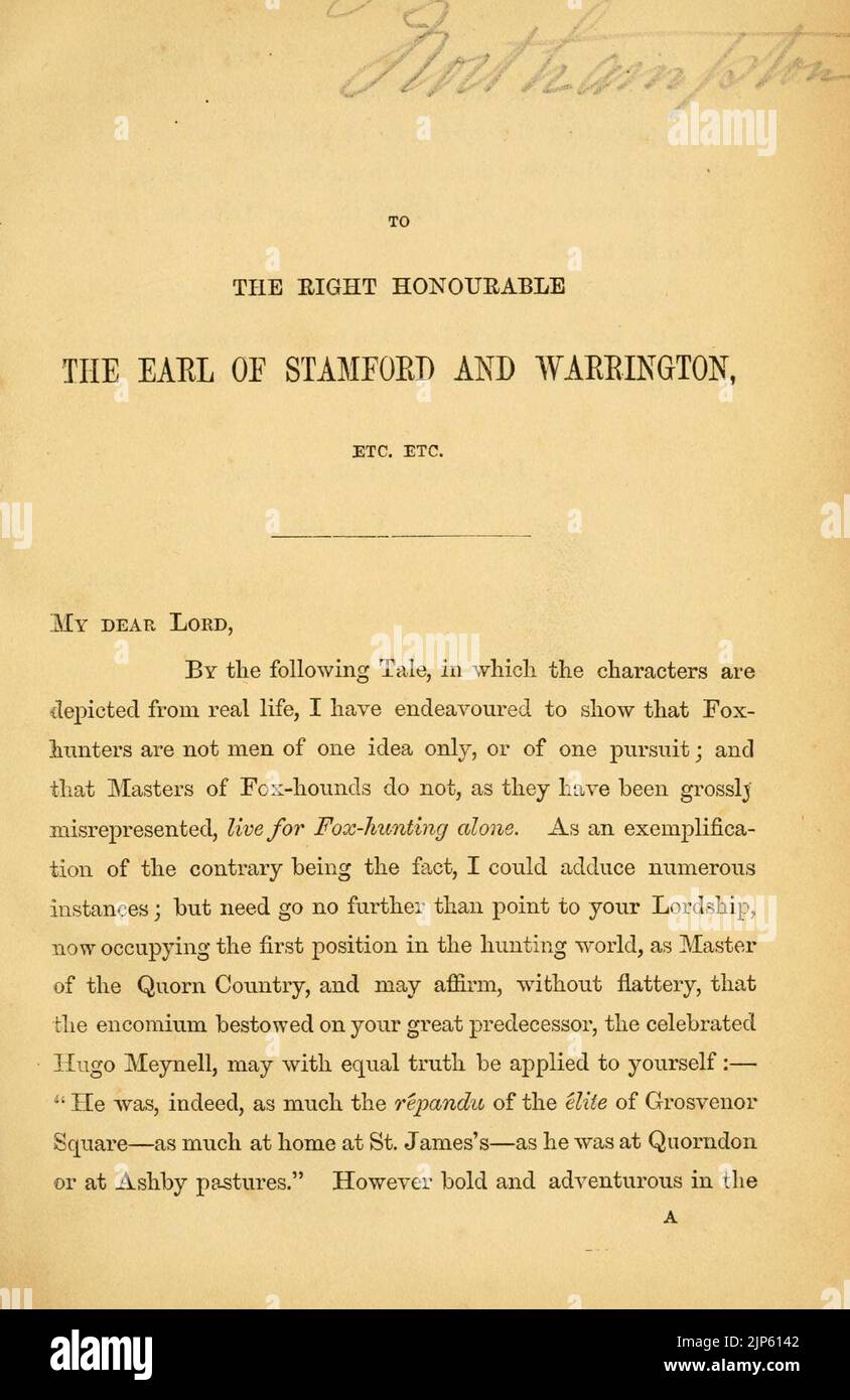 The master of the hounds Stock Photo - Alamy