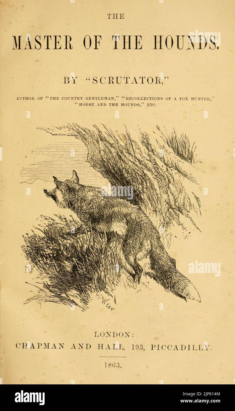 The master of the hounds Stock Photo - Alamy