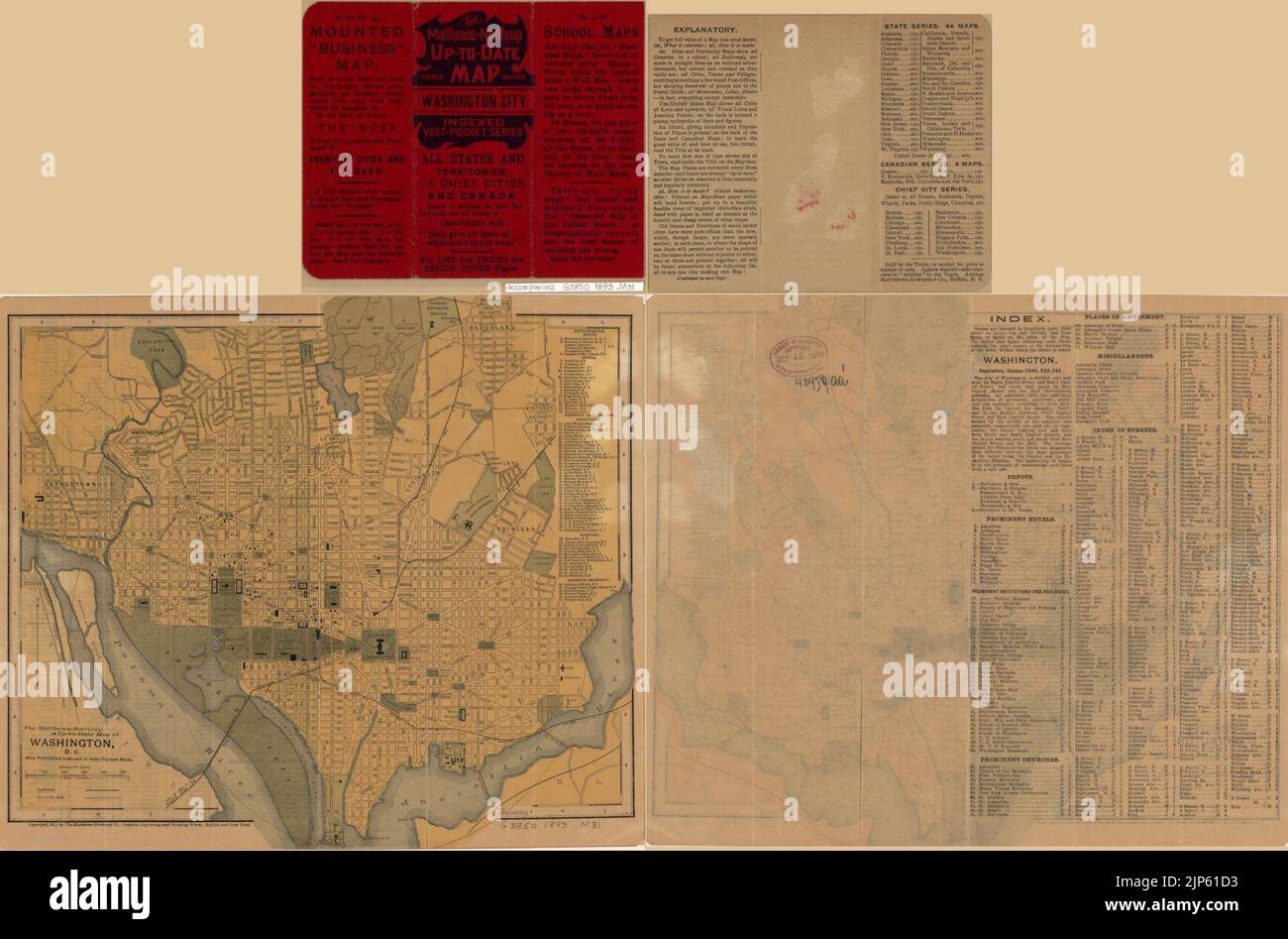 Map of matthews hi-res stock photography and images - Alamy