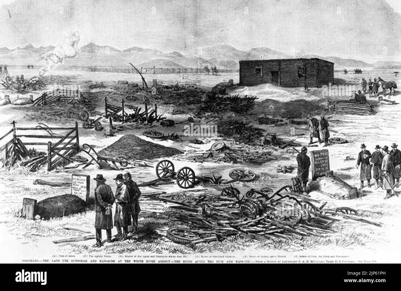 The Meeker tragedy Stock Photo - Alamy