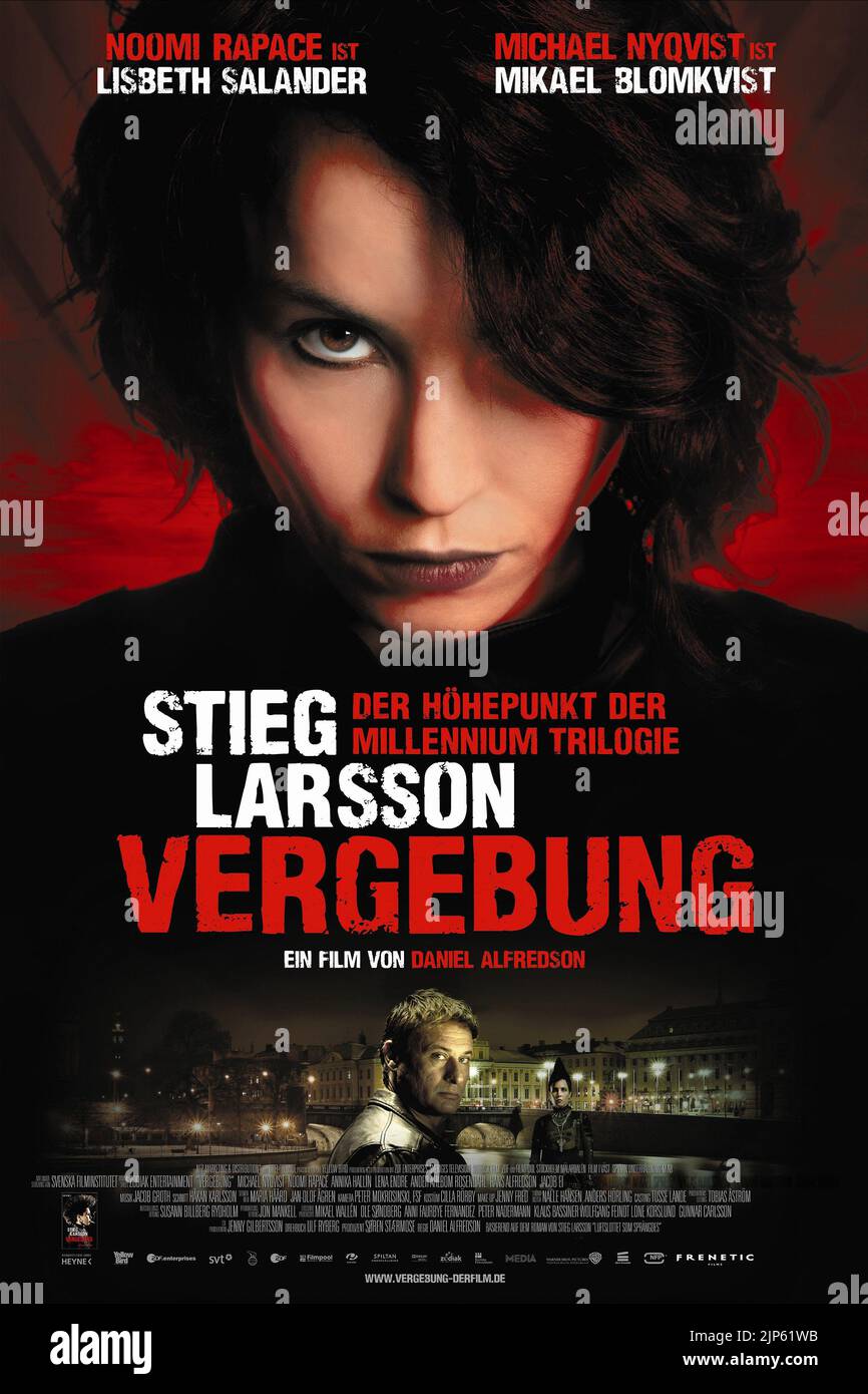 Noomi Rapace Movie Poster The Girl Who Kicked The Hornets Nest 2009
