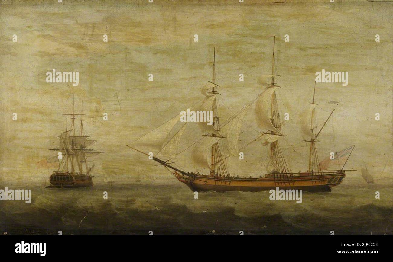 The merchantman 'Blenheim of London' (1790 Stock Photo - Alamy