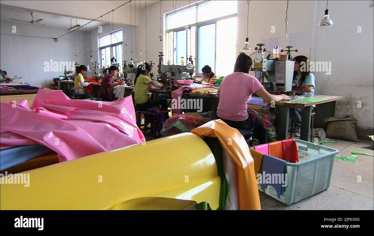 PLASTIC IN CHINESE FACTORY, PLASTIC PLANET, 2009 Stock Photo - Alamy