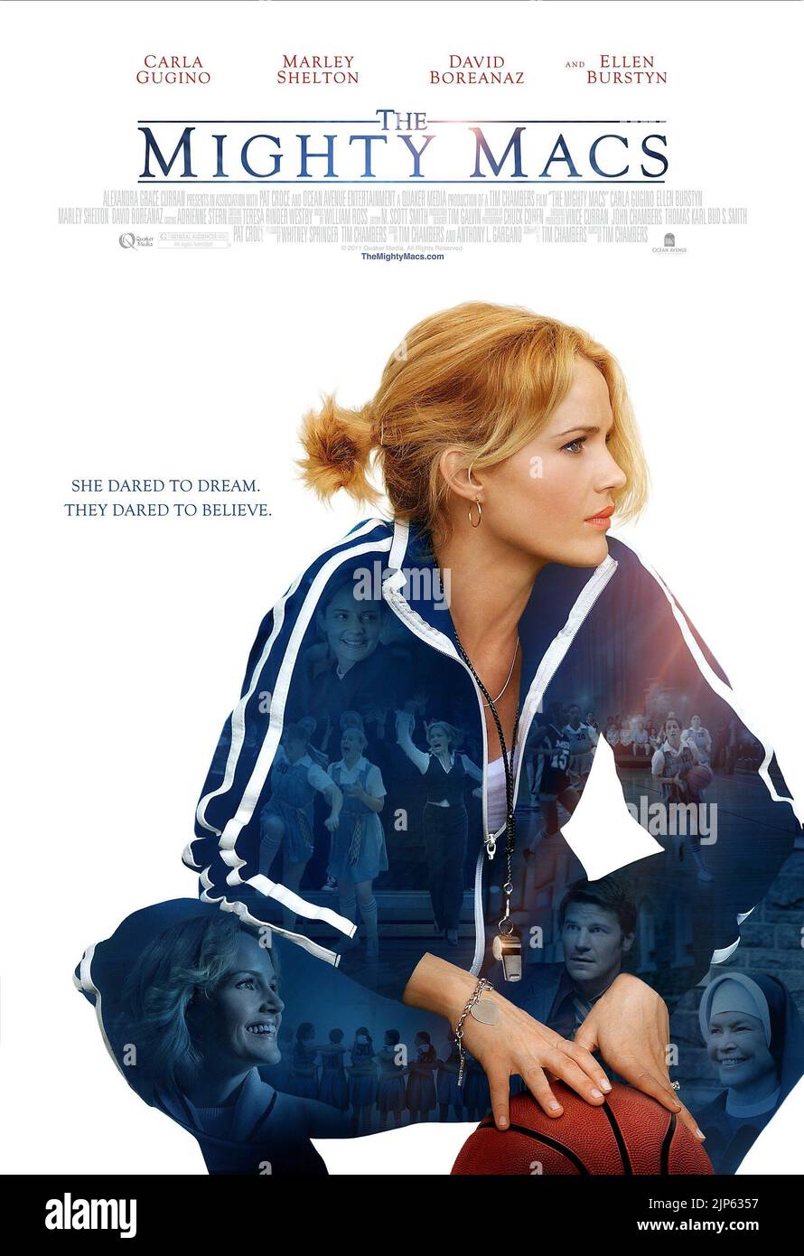 CARLA GUGINO POSTER, THE MIGHTY MACS, 2009 Stock Photo - Alamy