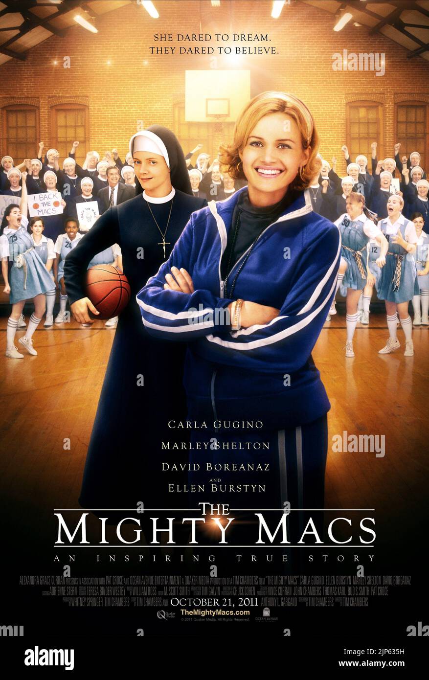 MARLEY SHELTON, CARLA GUGINO POSTER, THE MIGHTY MACS, 2009 Stock Photo ...