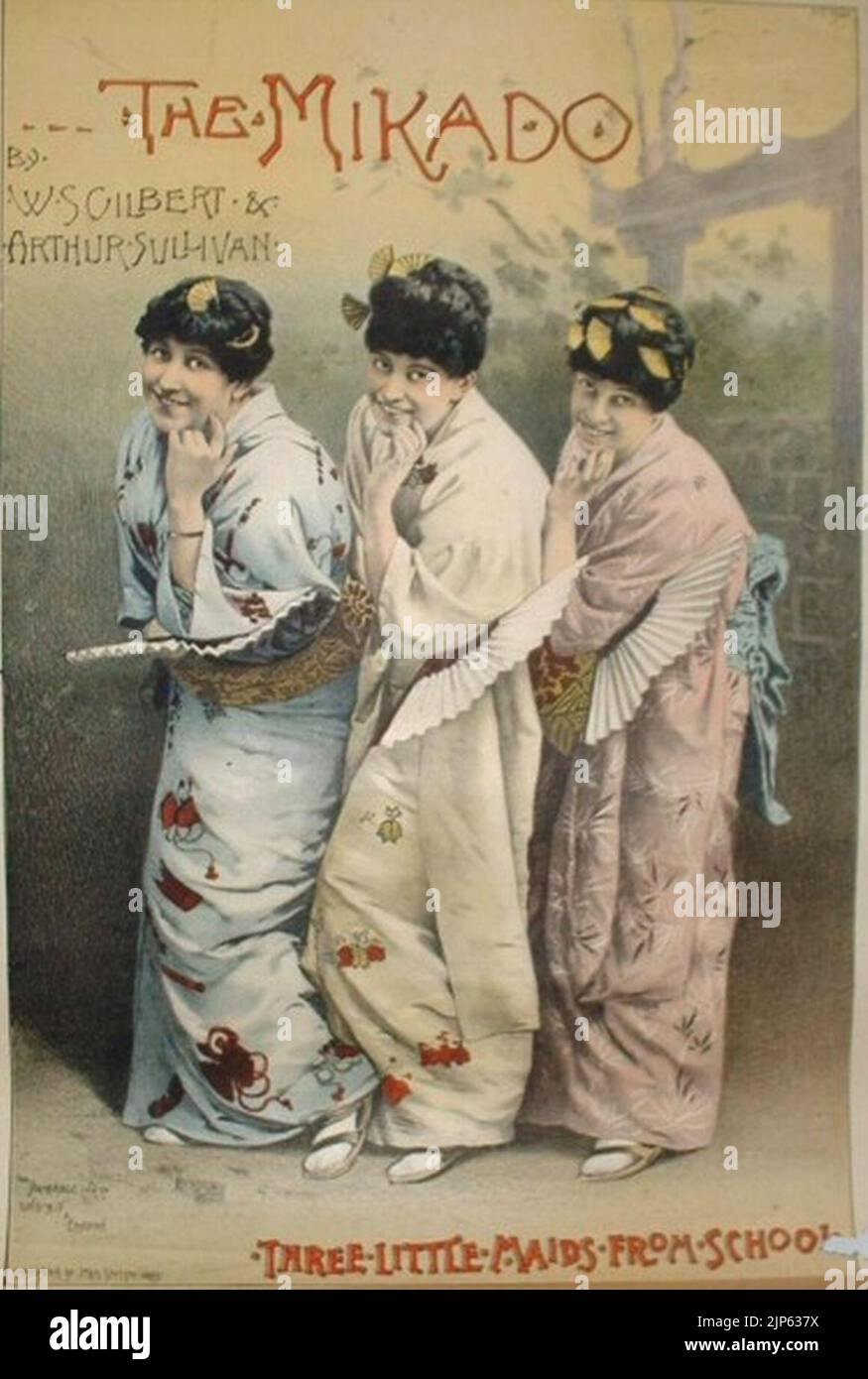 The Mikado Three Little Maids Stock Photo - Alamy
