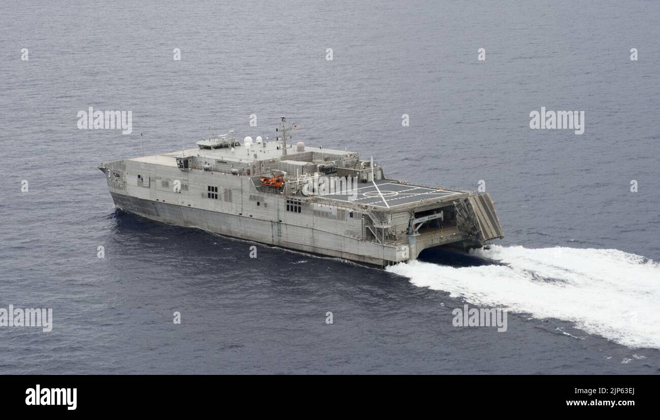 The Military Sealift Command Joint High Speed Vessel USNS Millinocket ...