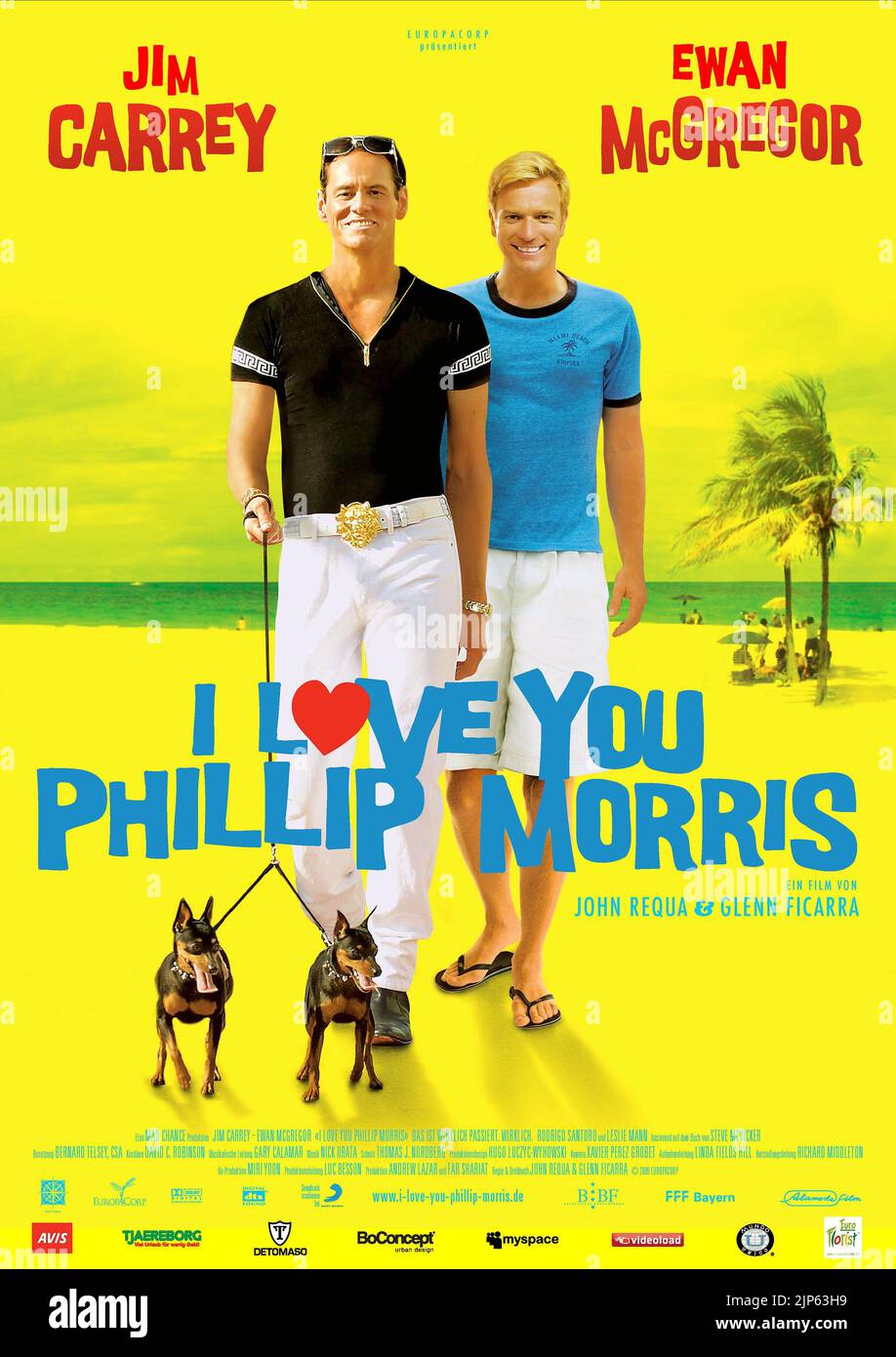 JIM CARREY, EWAN MCGREGOR POSTER, I LOVE YOU PHILLIP MORRIS, 2009 Stock ...