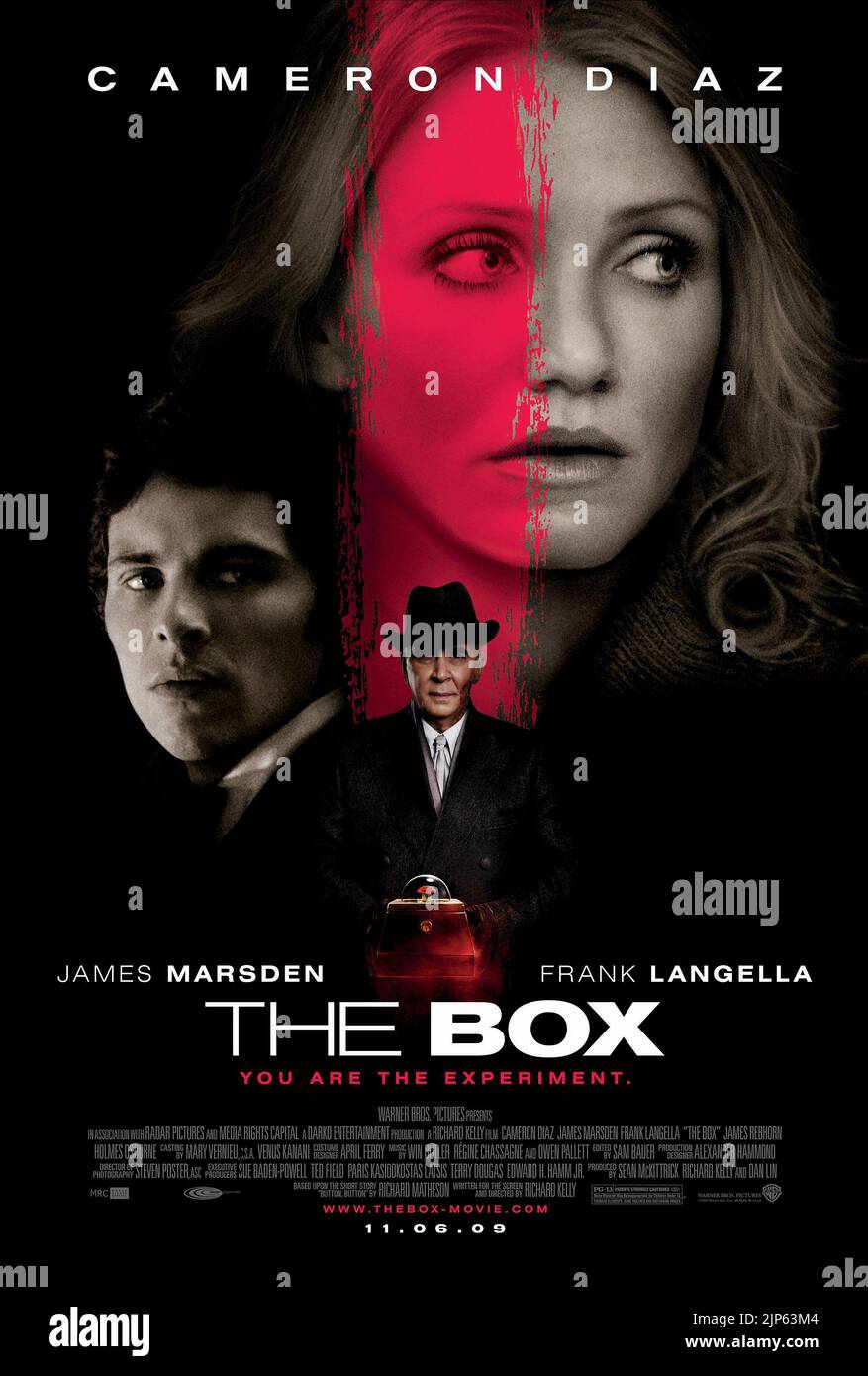 JAMES MARSDEN, CAMERON DIAZ, FRANK LANGELLA POSTER, THE BOX, 2009 Stock ...