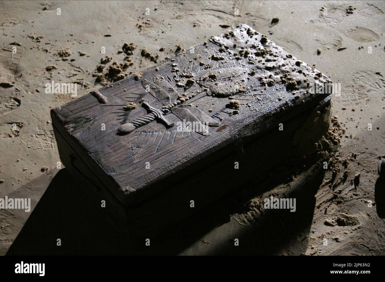 CURSED ANCIENT WOODEN BOX, OPEN GRAVES, 2009 Stock Photo - Alamy