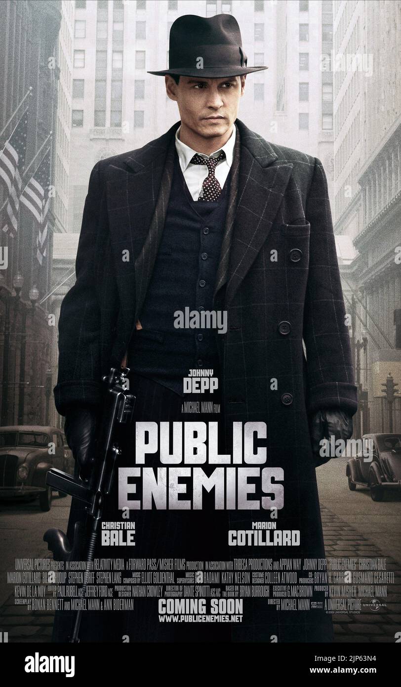 John dillinger johnny depp hi-res stock photography and images - Alamy