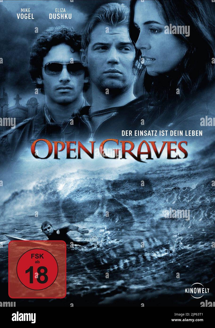 ETHAN RAINS, MIKE VOGEL, ELIZA DUSHKU POSTER, OPEN GRAVES, 2009 Stock ...