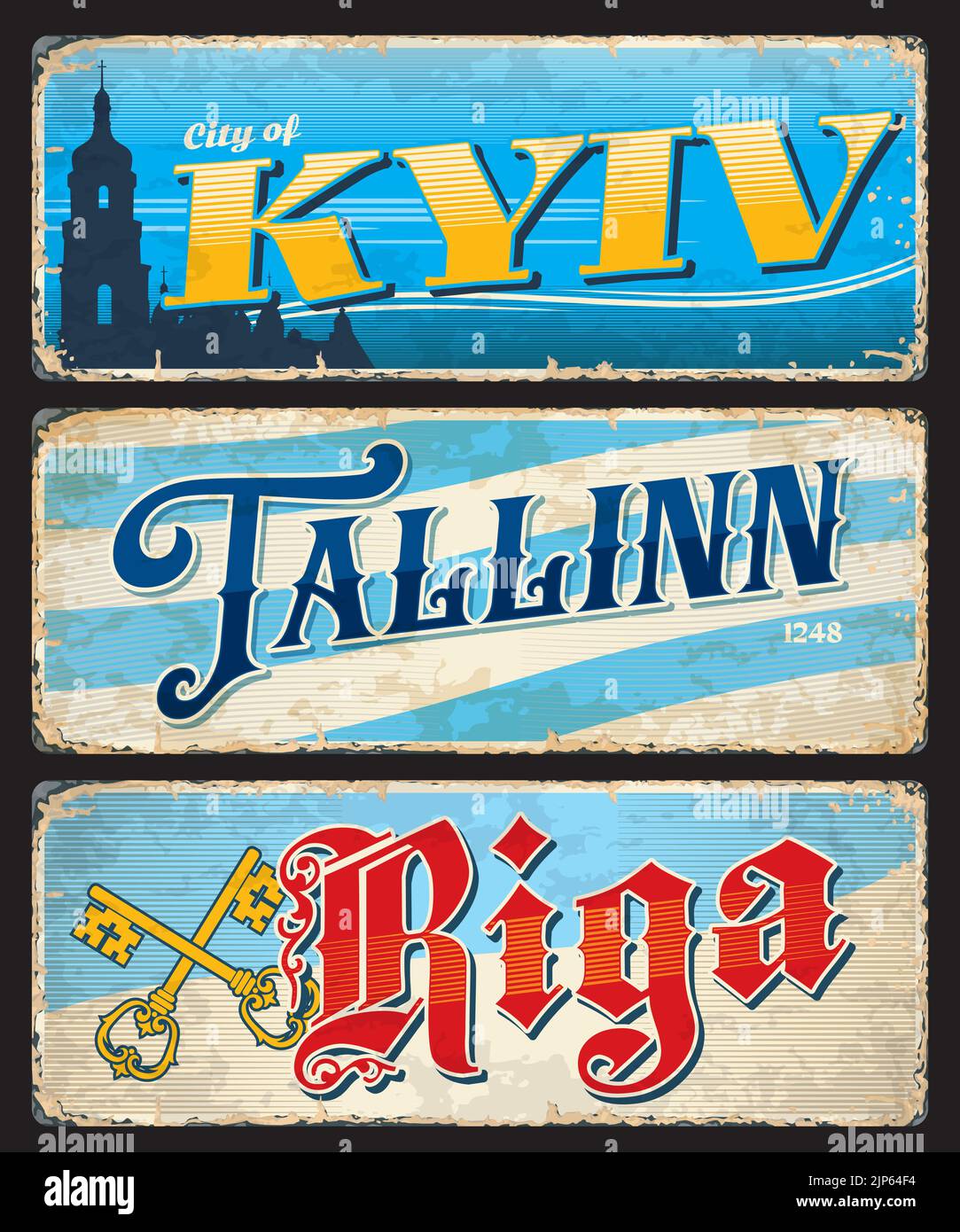 Tallinn card Stock Vector Images - Alamy