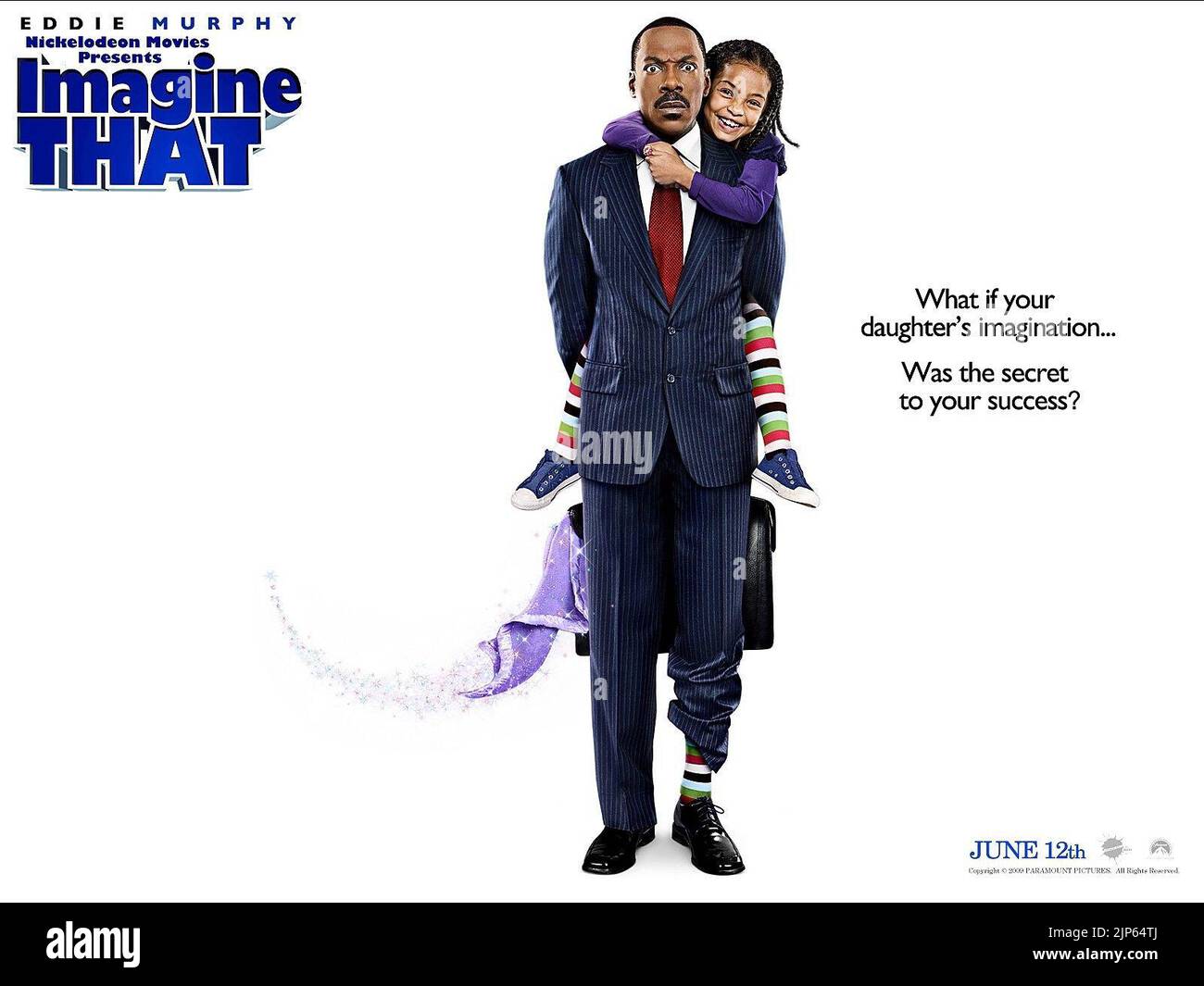 EDDIE MURPHY, YARA SHAHIDI POSTER, IMAGINE THAT, 2009 Stock Photo - Alamy