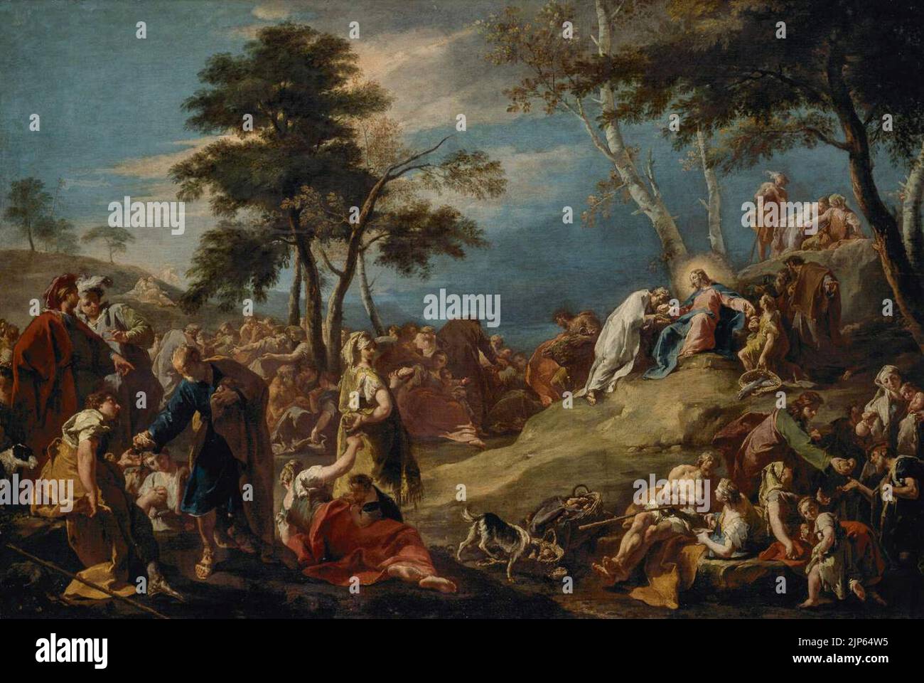 The miracle of the loaves and fishes (Pittoni Stock Photo - Alamy