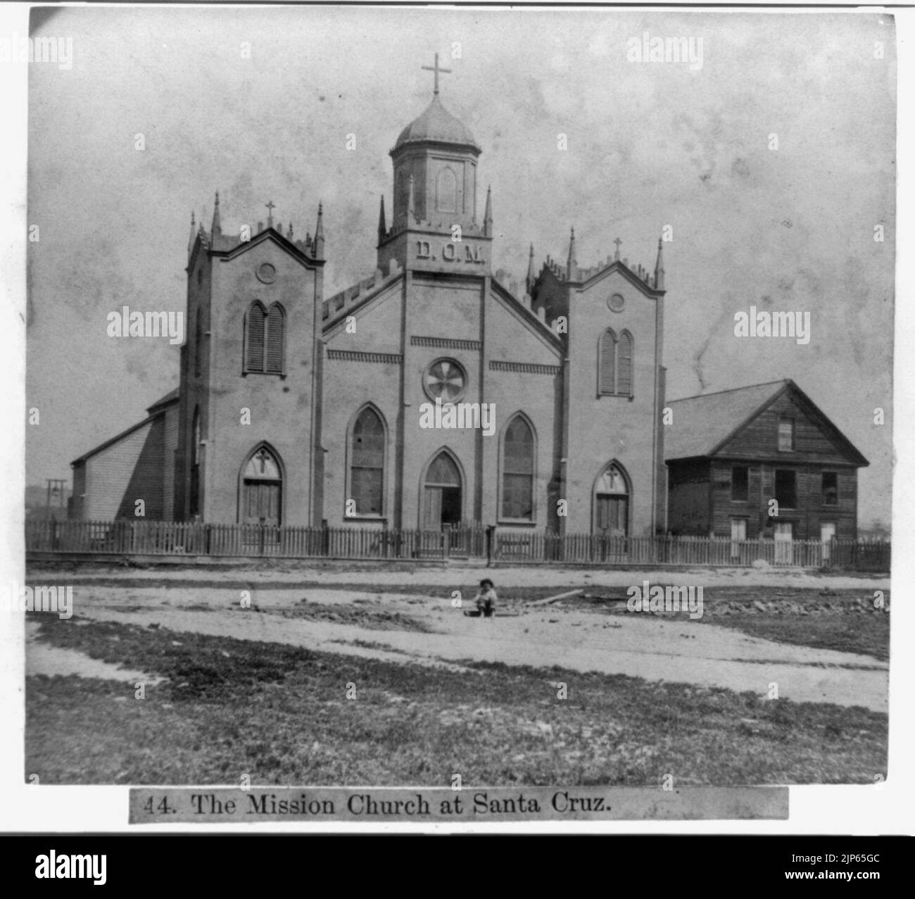 The Mission Church at Santa Cruz Stock Photo - Alamy