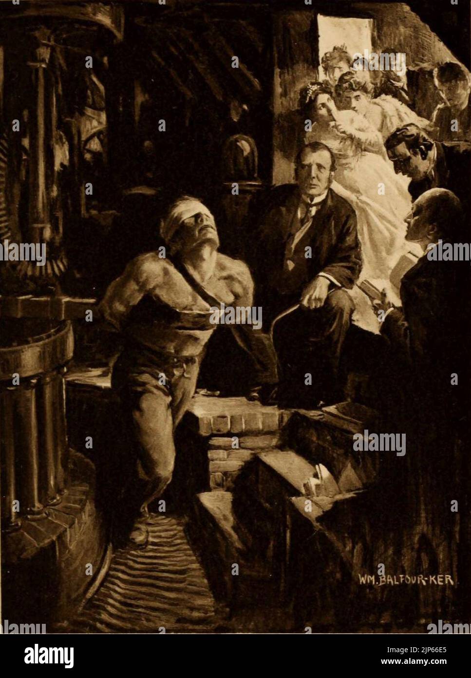 The Modern Samson - William Balfour Ker Stock Photo - Alamy