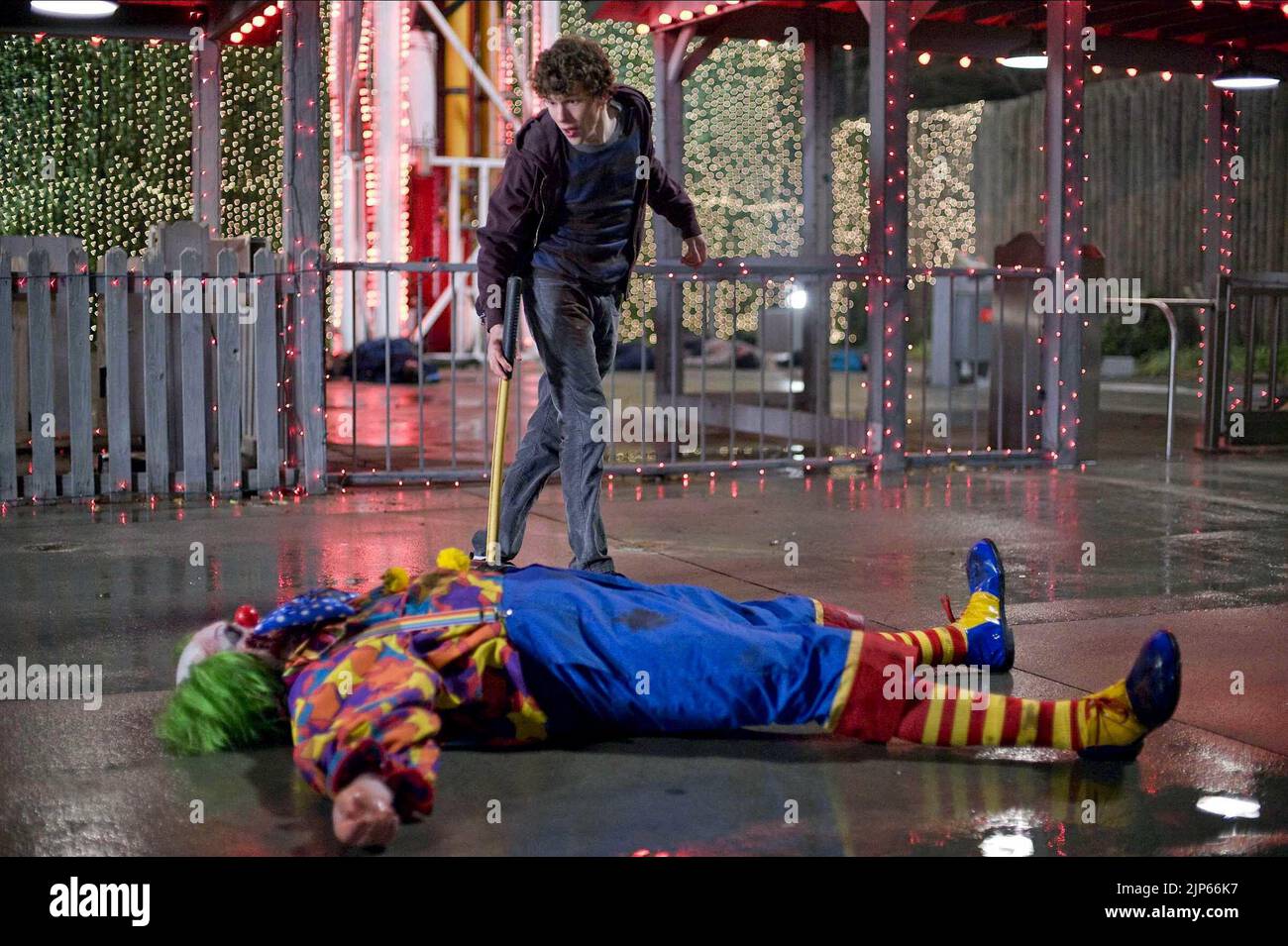 Derek graf jesse eisenberg zombieland hi-res stock photography and ...