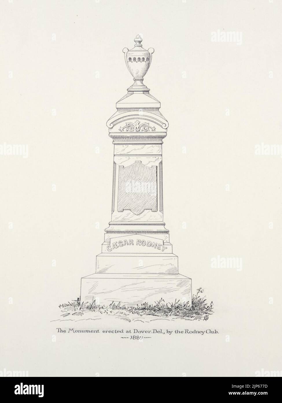 The monument (to Caesar Rodney) erected at Dover, Del. by the Rodney ...