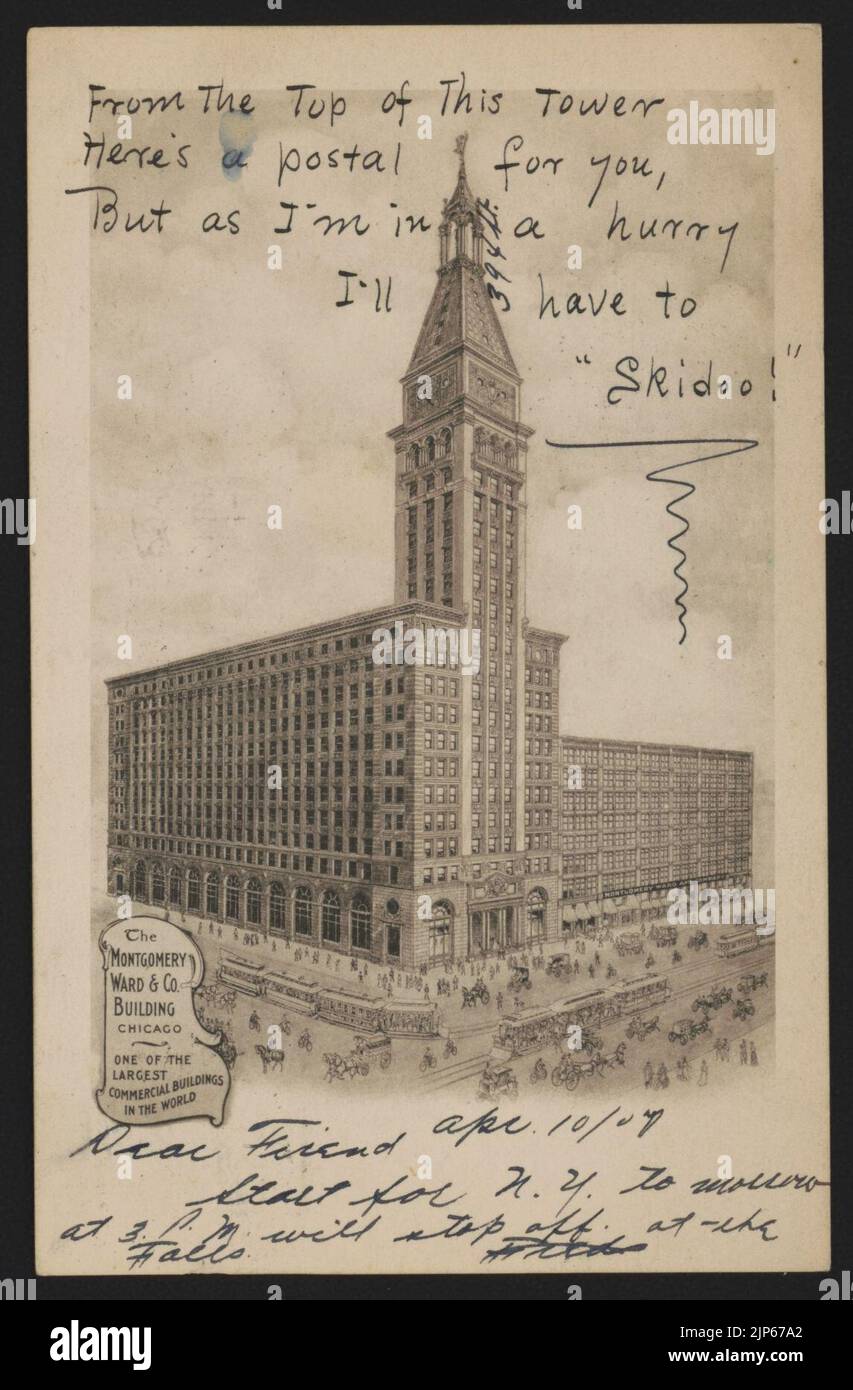 The Montgomery Ward & Co. building, Chicago One of the largest ...