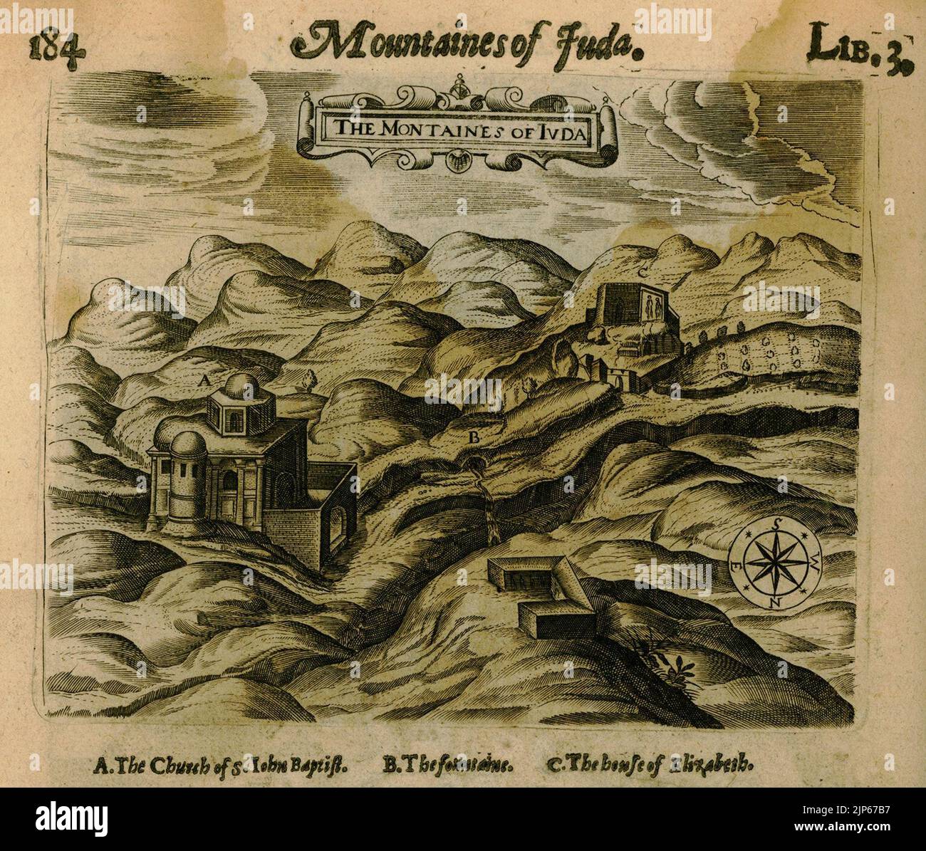 The Montaines of Iuda - Sandys George - 1615 Stock Photo - Alamy