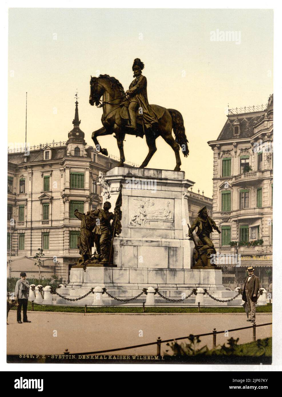 The Monument of Emperor William I, Stettin, Germany Stock Photo - Alamy