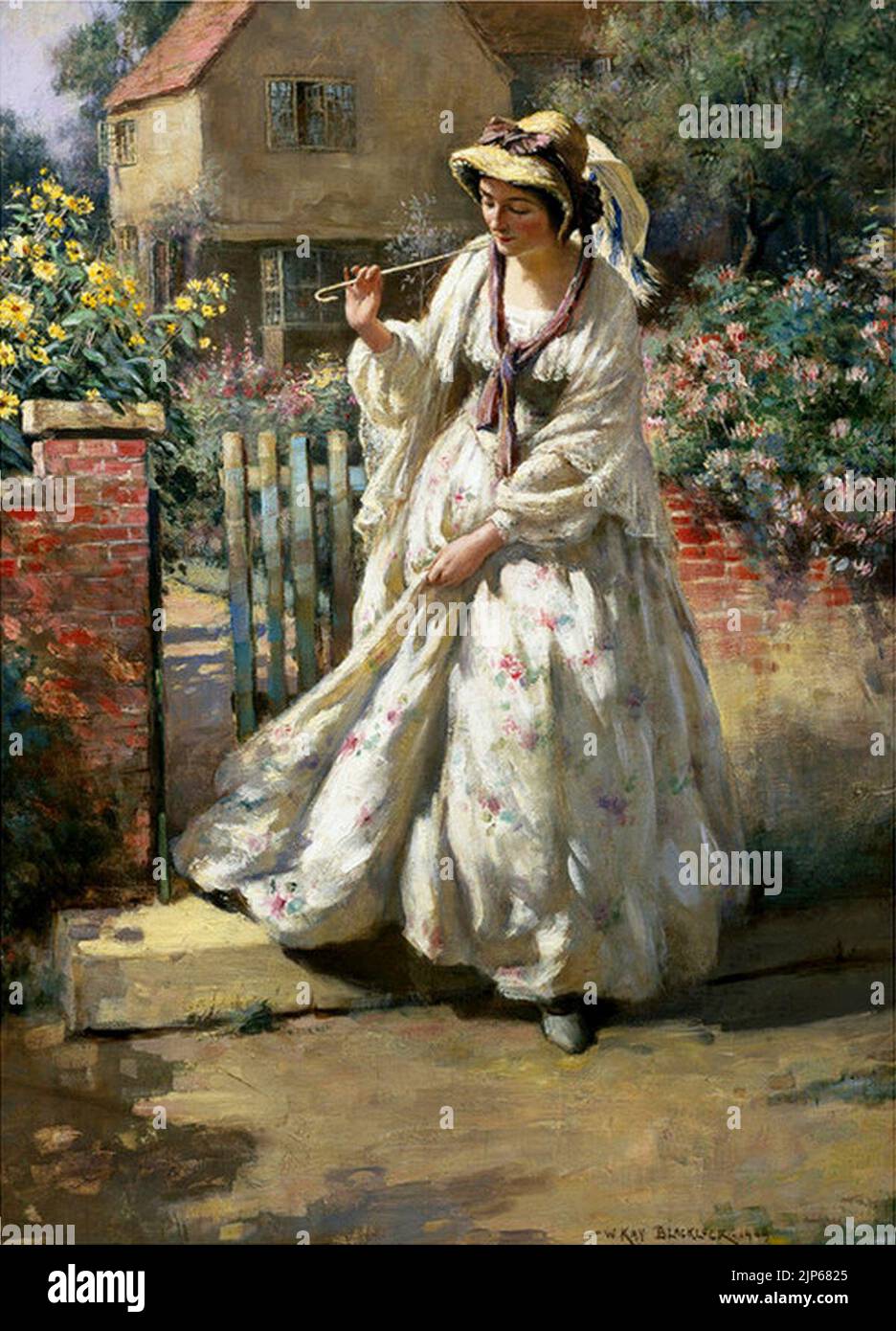 The Morning Walk by William Kay Blacklock Stock Photo - Alamy