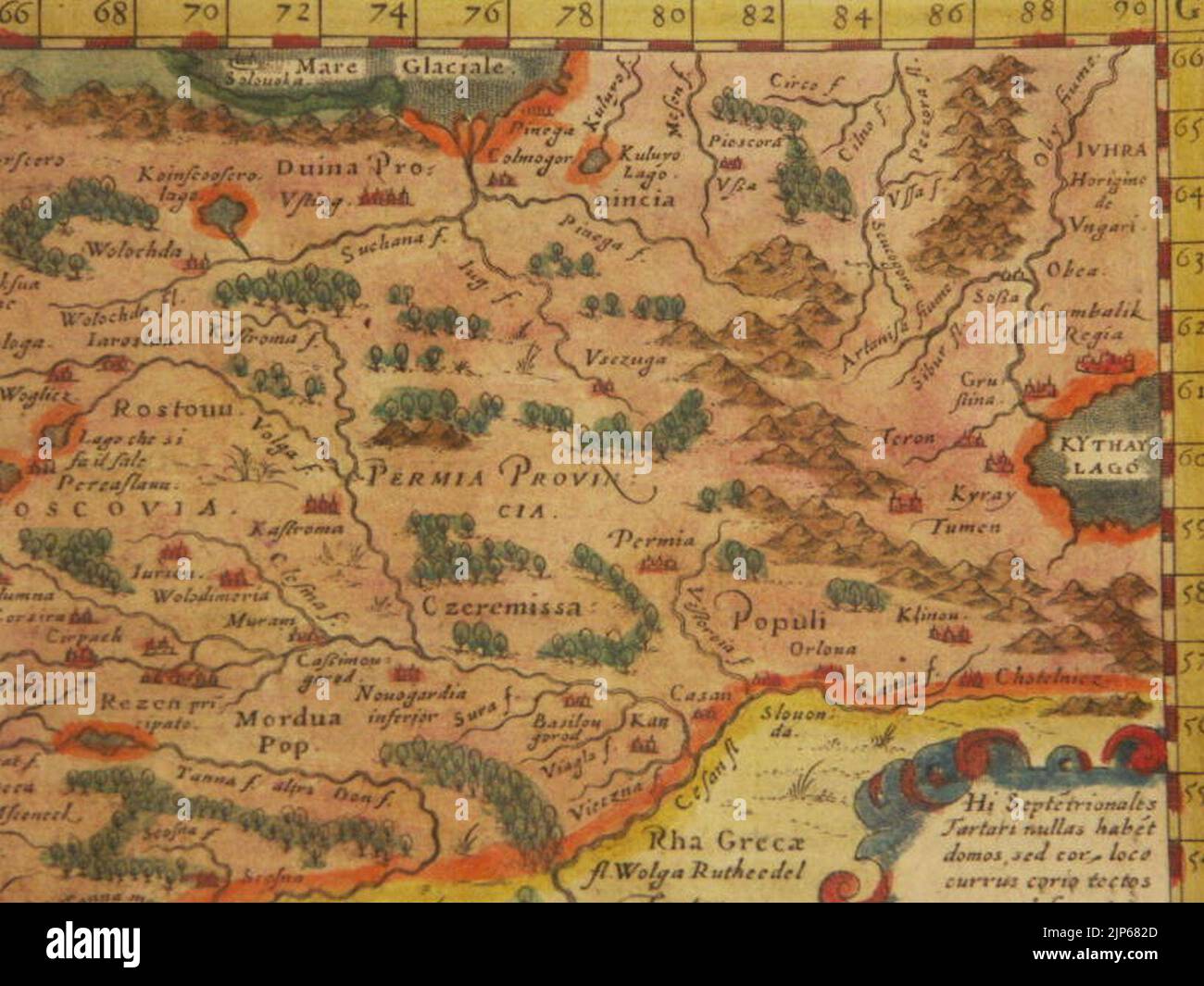 The Moscovian empire (1600) northeast Stock Photo - Alamy
