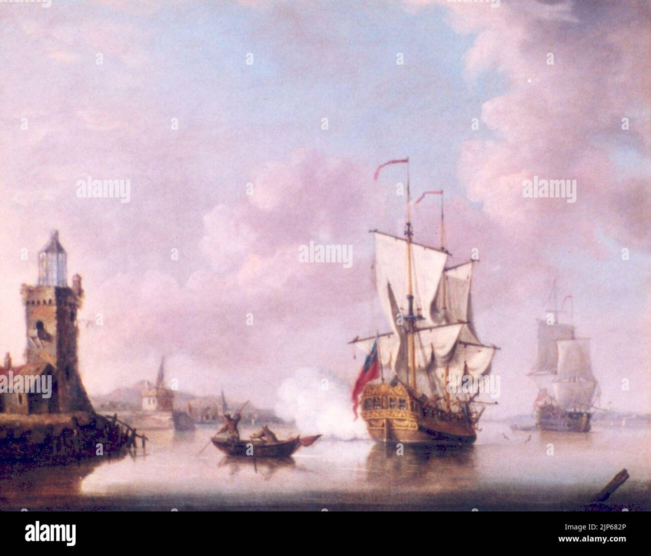 The Morning Gun, by Francis Swaine Stock Photo - Alamy