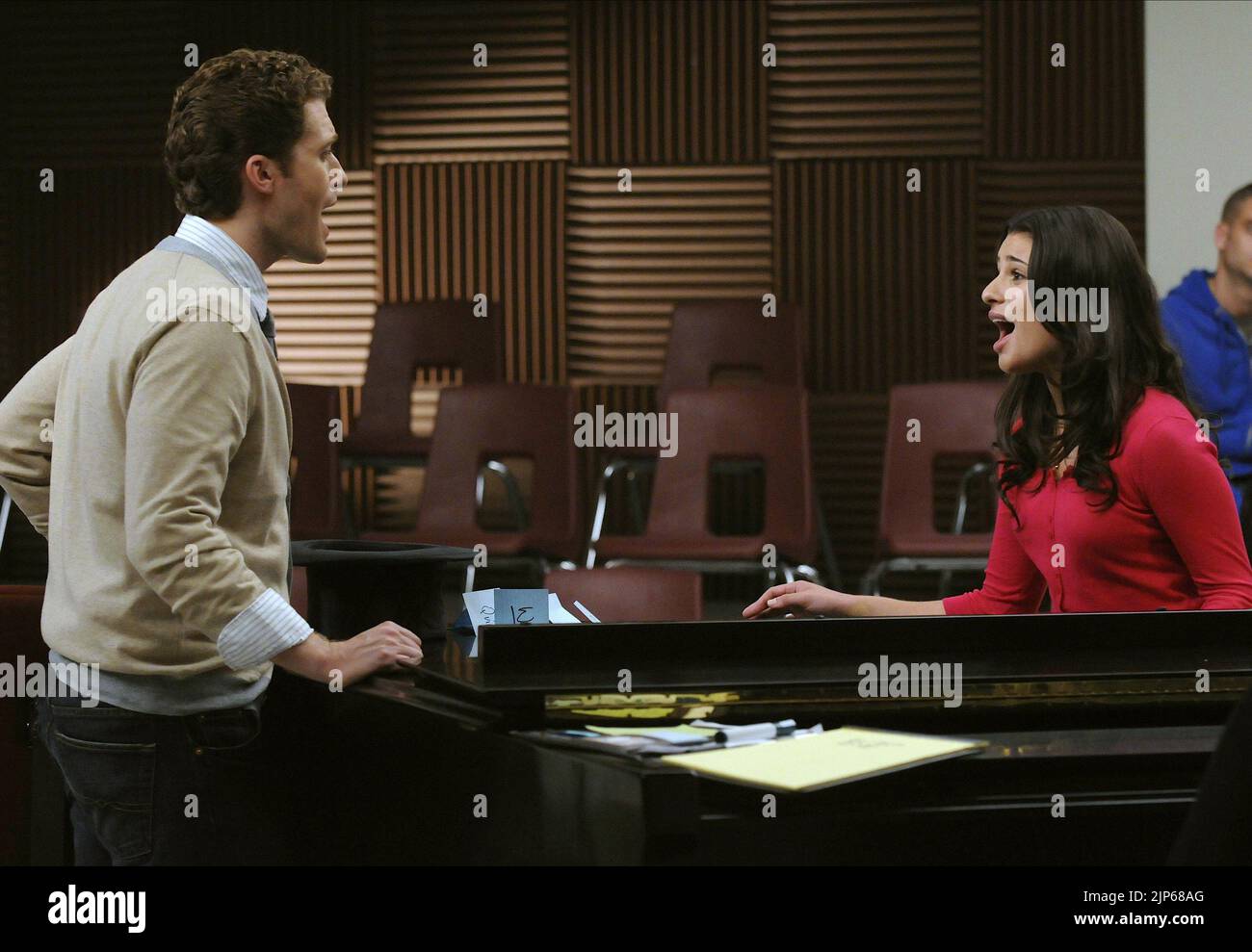 MATTHEW MORRISON, LEA MICHELE, GLEE, 2009 Stock Photo - Alamy