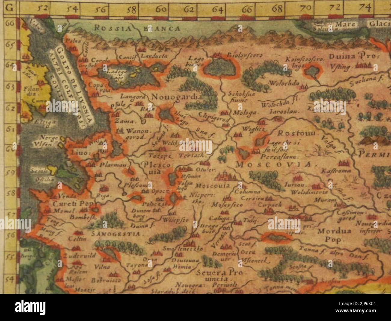 The Moscovian empire (1600) northwest Stock Photo - Alamy