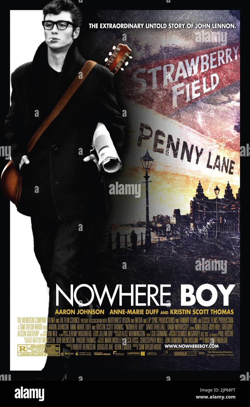 AARON JOHNSON POSTER, NOWHERE BOY, 2009 Stock Photo - Alamy
