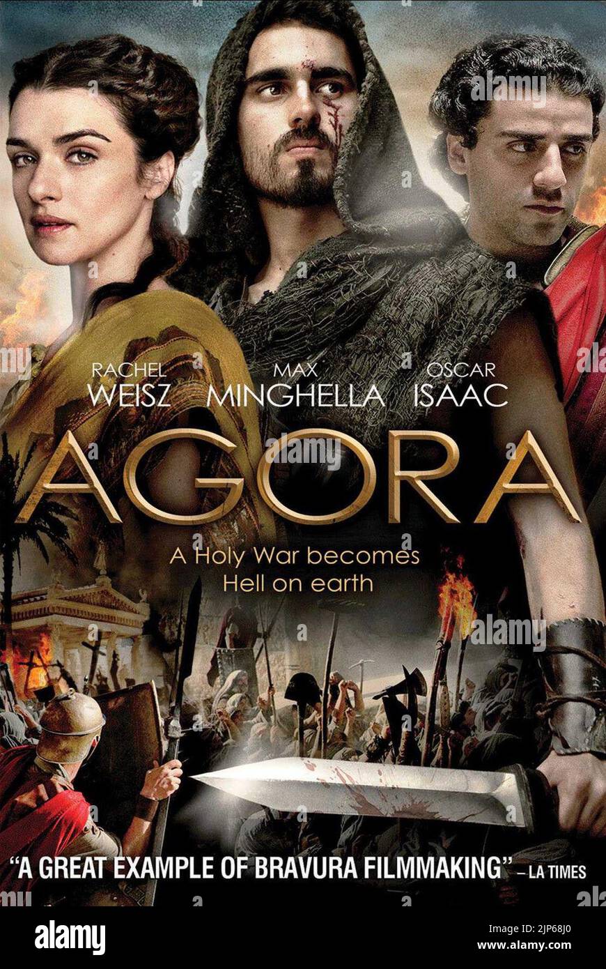 RACHEL WEISZ, MAX MINGHELLA, OSCAR ISAAC POSTER, AGORA, 2009 Stock Photo - Alamy