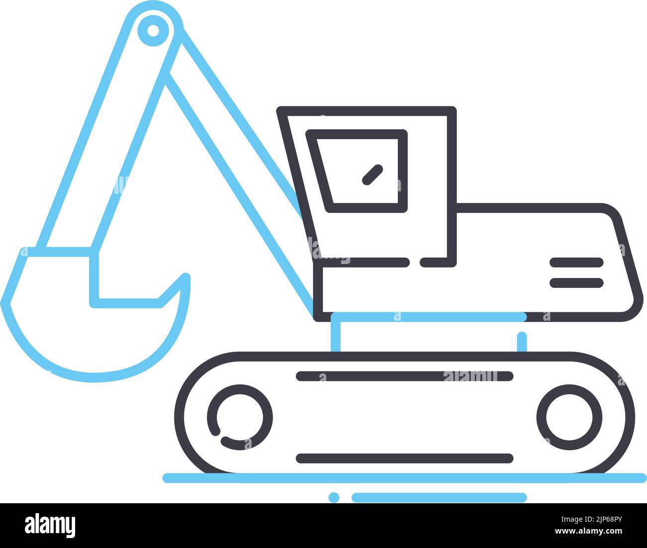 Excavator paver Stock Vector Images - Alamy