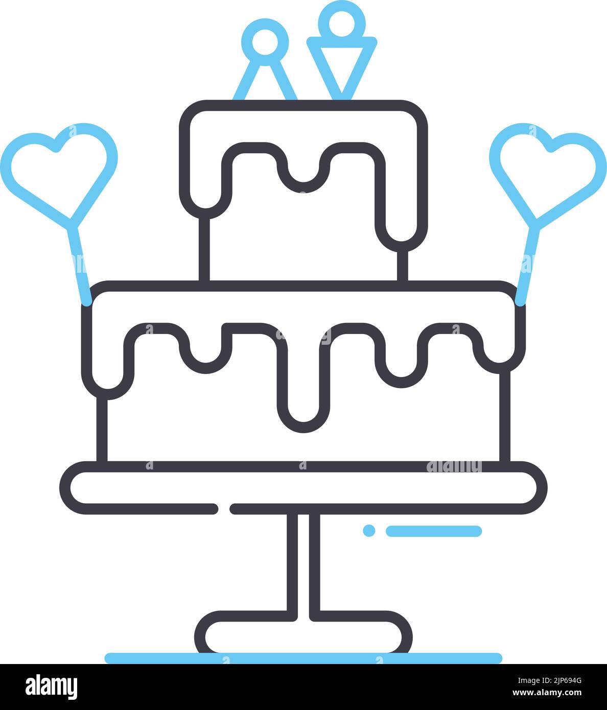 Birthday cake vector sign hi-res stock photography and images - Alamy