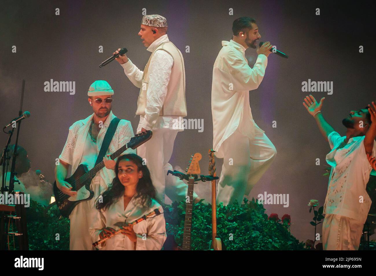 Oslo 20220812.The Norwegian hip-hop duo Karpe, consisting of Magdi Omar ...