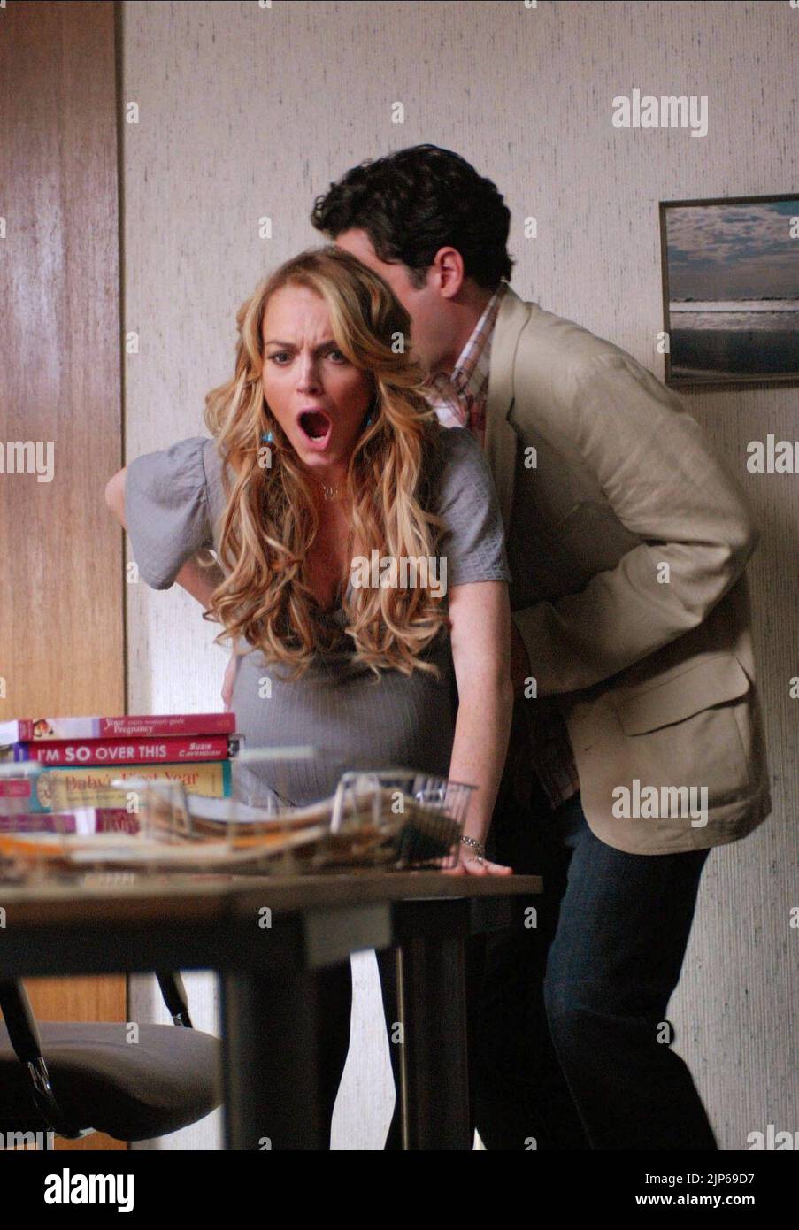 LINDSAY LOHAN, LUKE KIRBY, LABOR PAINS, 2009 Stock Photo - Alamy